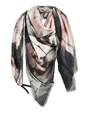 High Scarf Silk - Grey