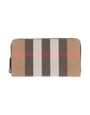 Burberry Wallet Textile Fibers, Leather