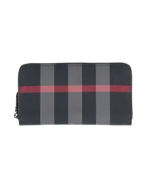 Burberry Wallet Textile Fibers, Leather