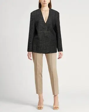 ALYSI Chocolat Blazer Size Wool, Polyester, Linen