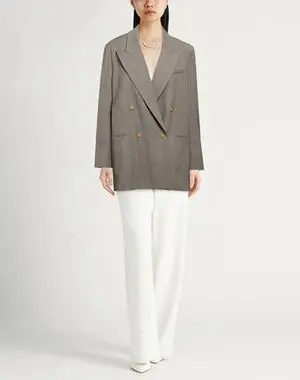 ALYSI Chocolat Blazer Size Polyester, Virgin Wool, Elastane