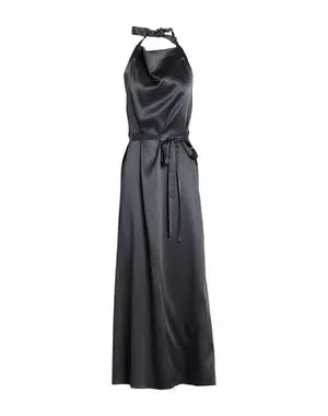 ALYSI Chocolat Maxi Dress Charcoal Size Viscose, Virgin Wool, Cotton - Grey