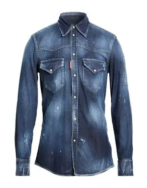 Dsquared2 Denim Shirt Size Cotton, Elastane