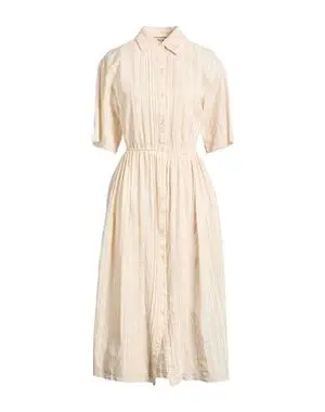Paul & Joe Midi Dress Size Cotton - Beige
