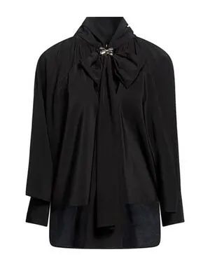 Max Mara Top Size Silk - Black
