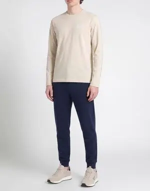 EA7 Long Sleeve Cotton T-shirt - Beige