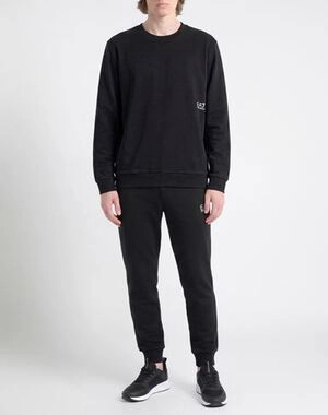 EA7 Cotton Elastane Sweatshirt - Black