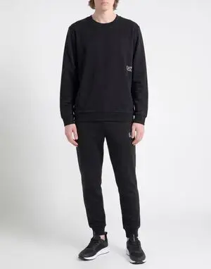 EA7 Cotton Elastane Sweatshirt - Black