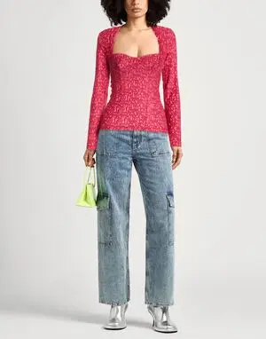 Isabel Marant Étoile Long Sleeve Sweetheart Neck Top