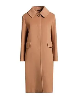 Cinzia Rocca Icons Coat Camel Size Wool, Polyamide, Cashmere - Beige