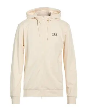 EA7 Zip-up Hooded Sweatshirt - White