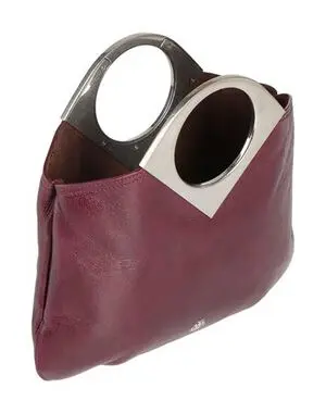 Bally Handbag Burgundy Leather