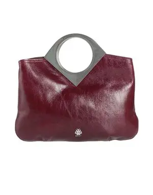Bally Handbag Burgundy Leather