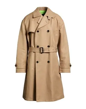 Herno Overcoat & Trench Coat Camel Size Cotton, Linen