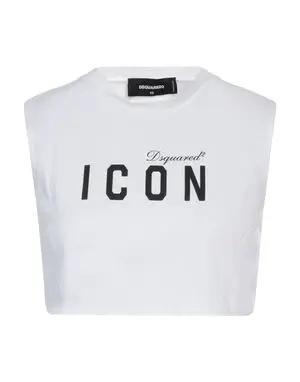 Dsquared2 Cotton Printed Crewneck Sleeveless T-shirt
