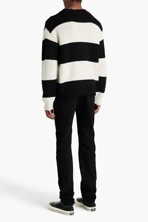 FRAME Striped Merino Wool Sweater