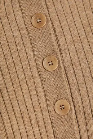 Sandro Ribbed Knit Button-front Sweater
