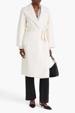 Maje Woolblend Felt Coat