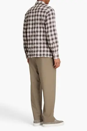 Officine Générale Alex Checked Cottonblend Shirt