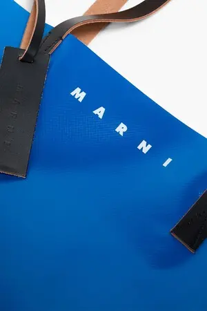 Marni Tribeca Leathertrimmed Coatedcanvas Tote
