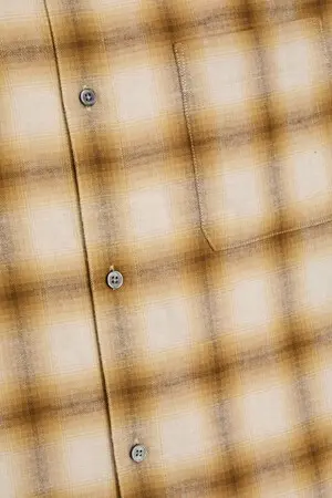 FRAME Checked Cotton And Woolblend Flannel Shirt