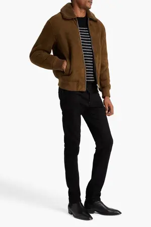 FRAME Shearling Bomber Jacket