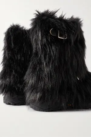 Sacai Plush Biker Boots