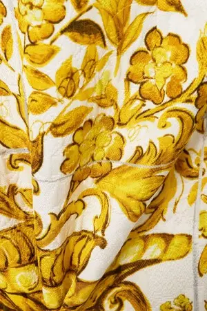 Dolce & Gabbana Maiolica Printed Silkblend Charmeuse Mini Dress
