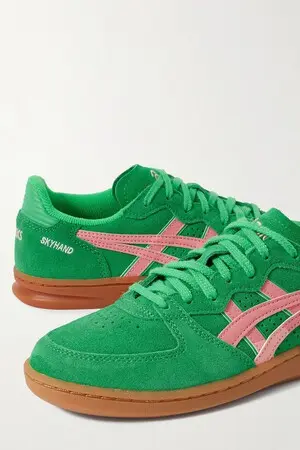 Asics Skyhand Og Leathertrimmed Suede Sneakers