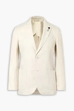 LARDINI Linentwill Suit Jacket - Beige