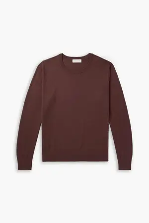 Dries Van Noten Merino Wool Sweatshirt - Chocolate
