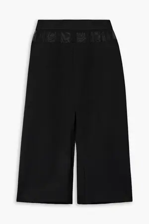 Stella McCartney Tulletrimmed Wooltwill Midi Skirt
