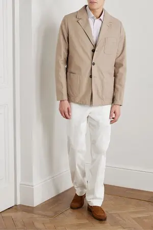 Massimo Alba Baglietto Unstructured Cottontwill Blazer
