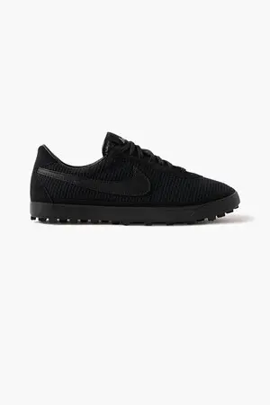BODE REC. X NIKE Astrograbber Leather And Suedetrimmed Waffleknit Sneakers - Black