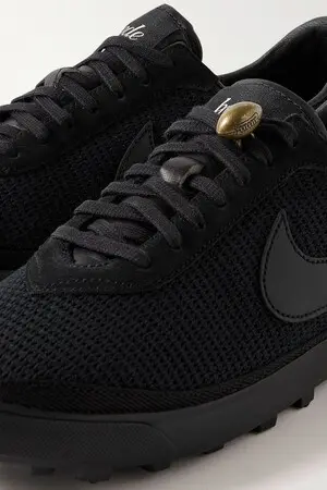 BODE REC. X NIKE Astrograbber Leather And Suedetrimmed Waffleknit Sneakers
