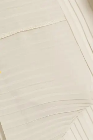 Max Mara Vesuvio Plissé Crepe De Chine Cape