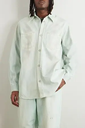 Acne Studios Karto U Traffic Distressed Denim Shirt