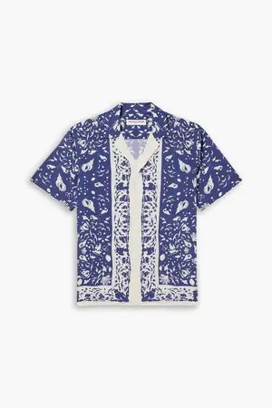 Orlebar Brown Maitan Campcollar Printed Lyocell Shirt