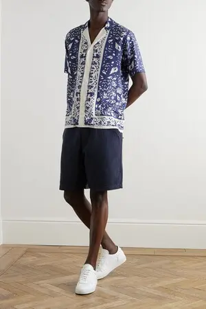 Orlebar Brown Maitan Campcollar Printed Lyocell Shirt