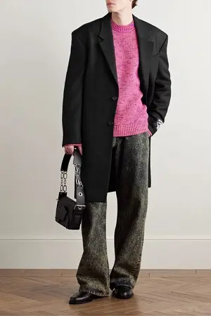 Acne Studios Oversized Logoappliquéd Wooltwill Blazer