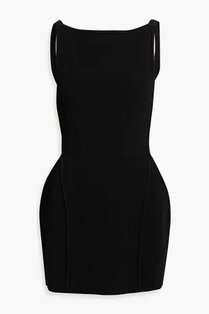 Sportmax Monviso Ribbed Knit Mini Dress