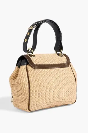 Emilio Pucci Tressage Faux Raffia Shoulder Bag