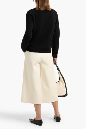 Max Mara Embroidered Cotton Cardigan
