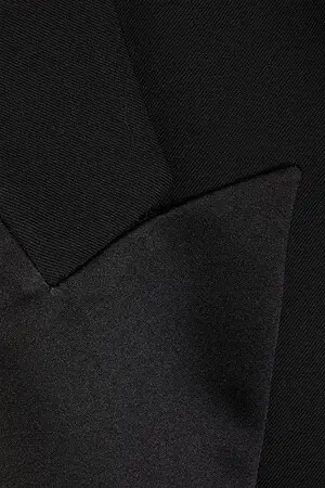 Max Mara Satintrimmed Twill Blazer