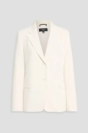 Max Mara Twill Blazer With Buttoned Cuffs - Ecru
