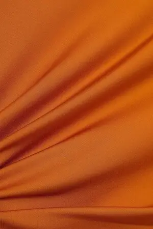 Victoria Beckham Draped Satincrepe Midi Dress