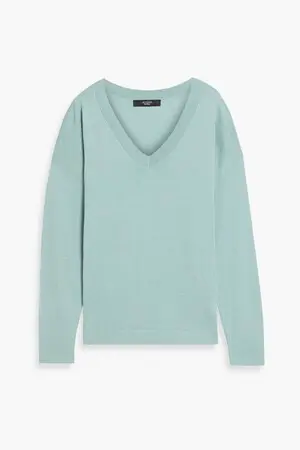 Max Mara Rania Silk And Cottonblend Sweater - Mint