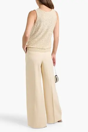 Max Mara Colomba Sequinembellished Knitted Top