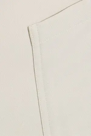 Victoria Beckham Twill Wide-leg Pants - Stone