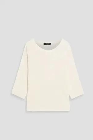 Max Mara Selz Linen Sweater - Ecru